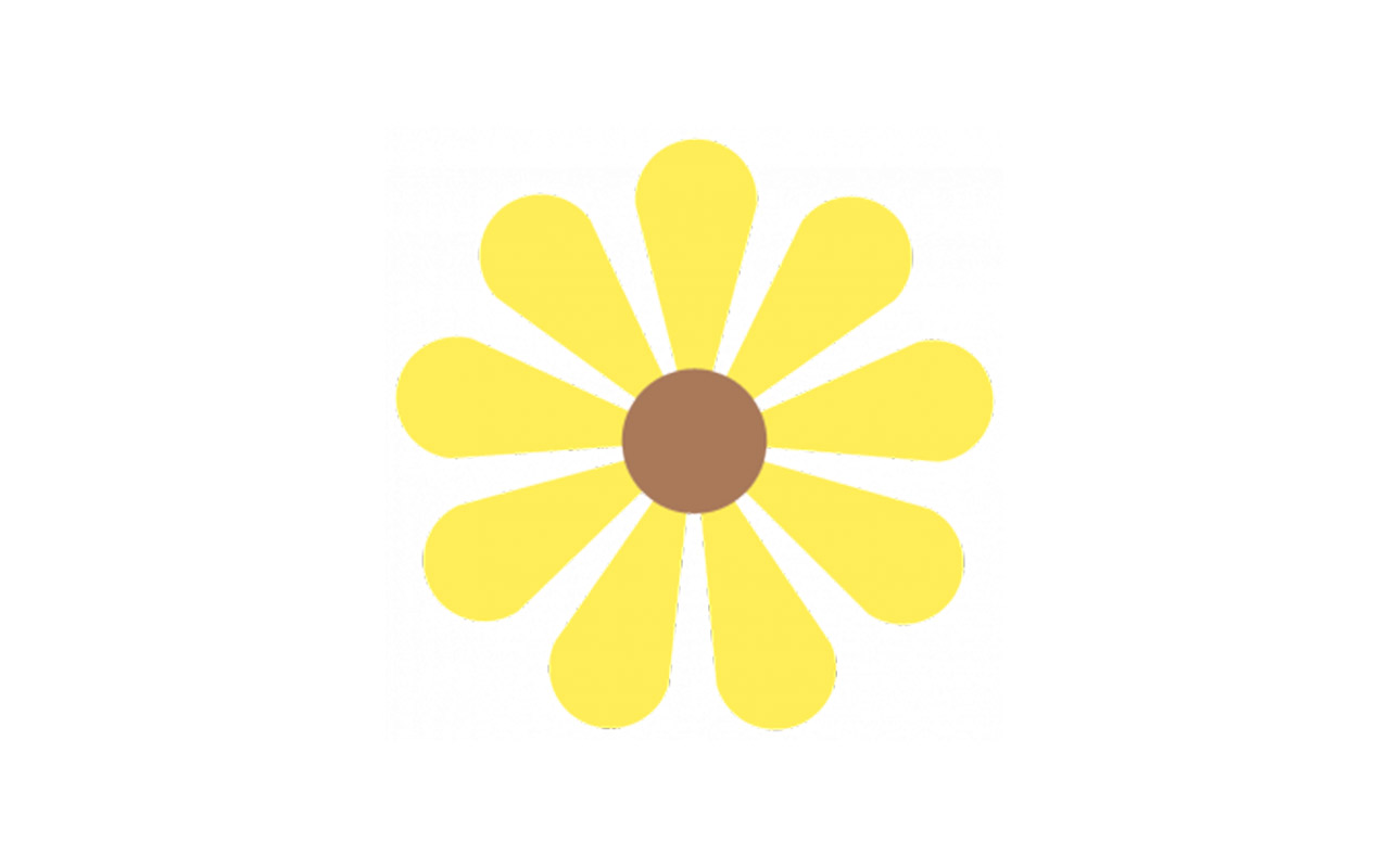 YELLOW FLOWER 2D | Plants | Non Solo Arredo